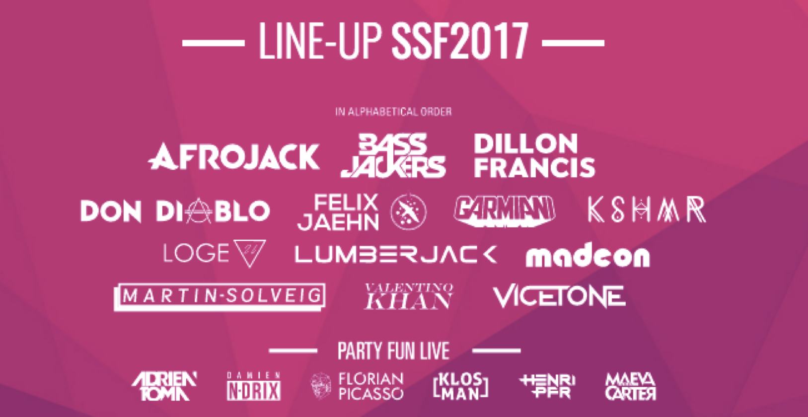 Line-up - Voyagez partout en Europe